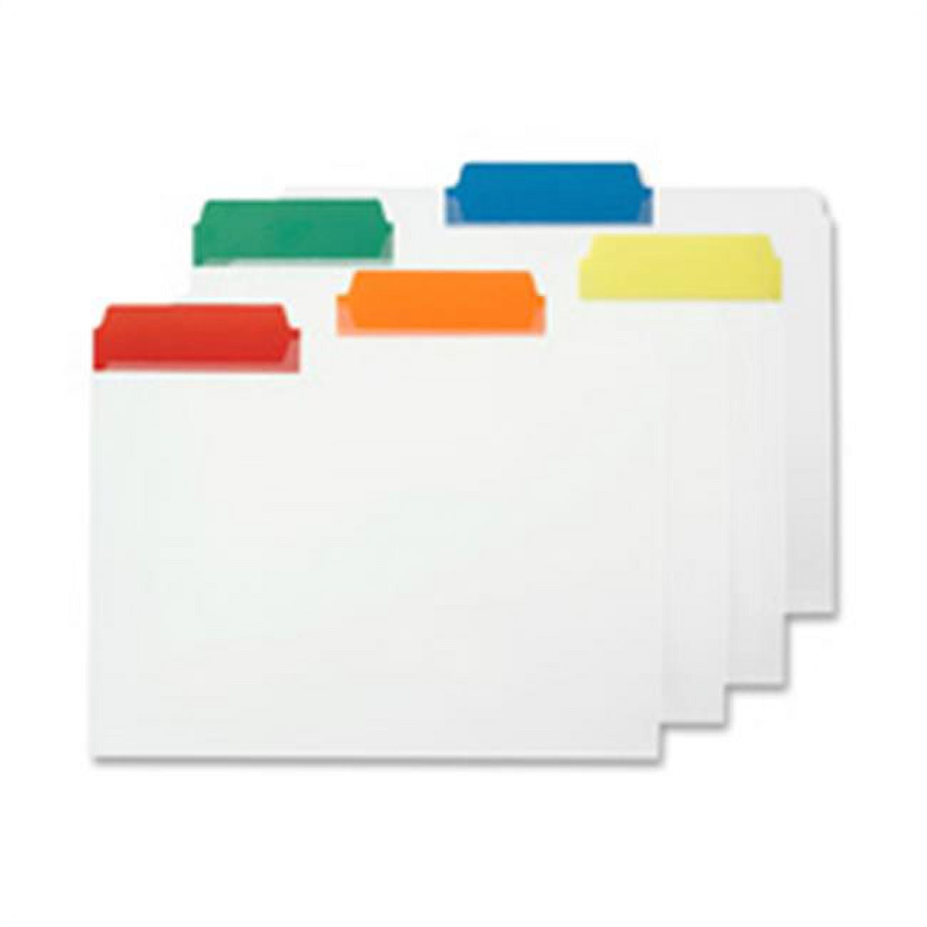 File Folder- Ltr- .33in.- Poly Color Tabs- Asst - Walmart.com