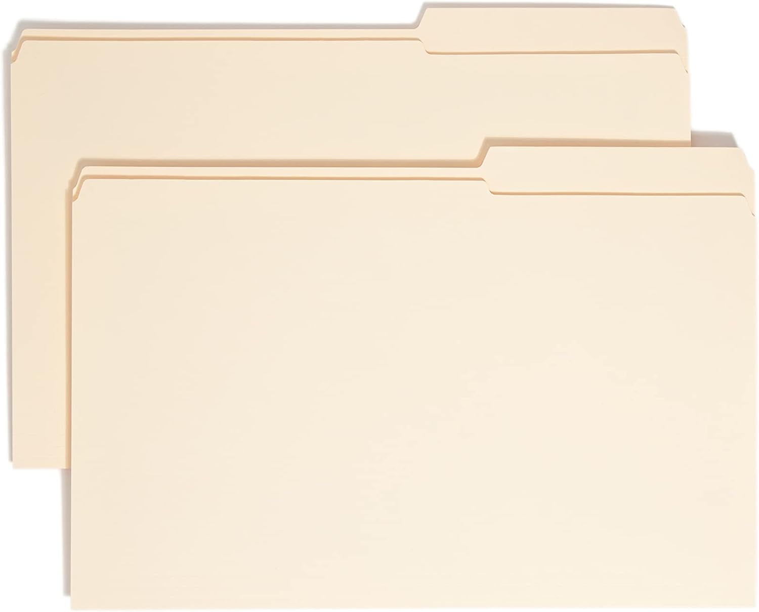 File Folder, Reinforced 1/3-Cut Tab, Assorted Positions, Legal Size ...