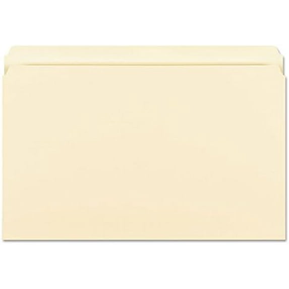 File Folder, Straight-Cut Tab (Not Undercut), Legal Size, Manila, 100 per Box (15300) - Walmart.com