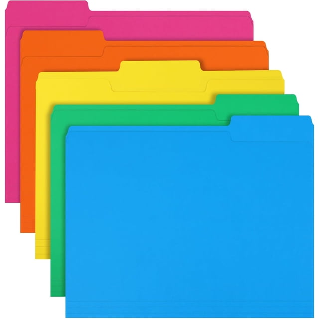 File Folder, Tab Colored File Folders, File Folder Letter Size for ...