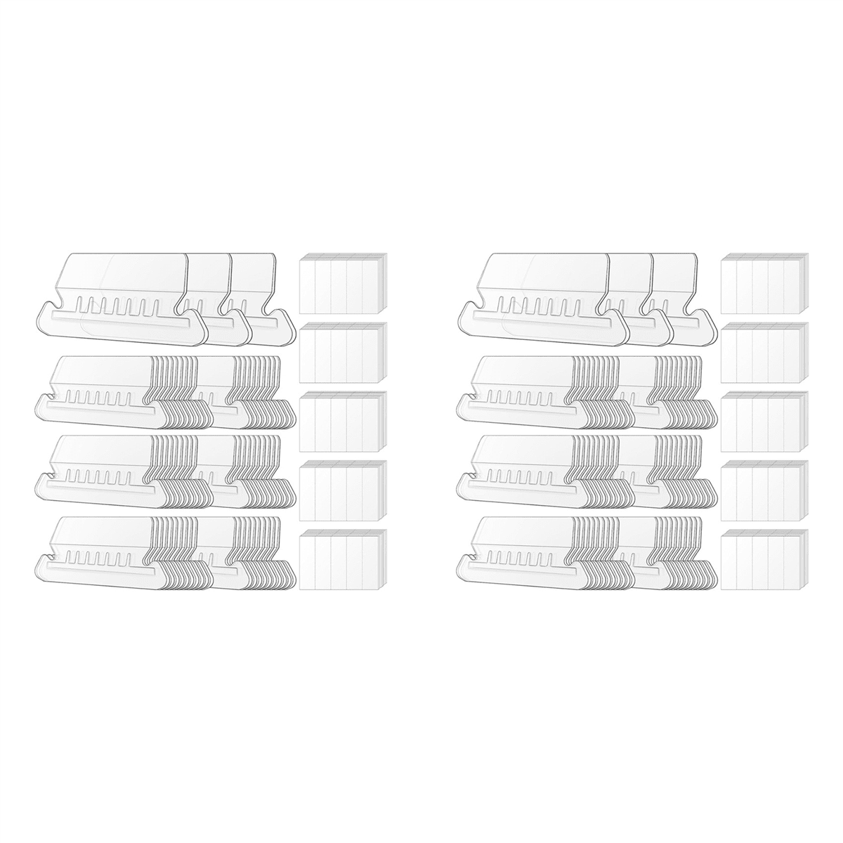 File Folder Tabs, 200 Sets Hanging File Folder Labels 2Inch Plastic ...