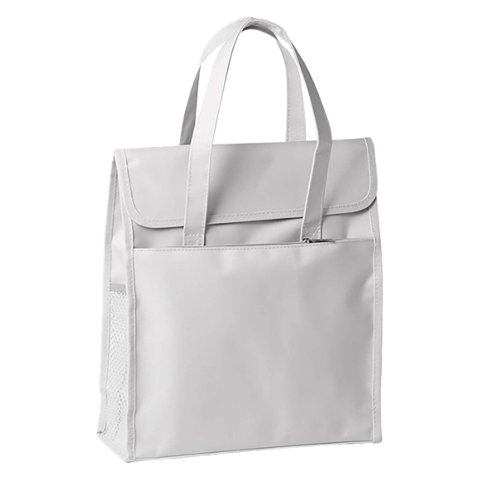 File Folder Tote Bag With Handle Portable Document Organizer Box For ...