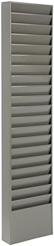 File Folder Wall Rack, 20 Pockets, Tiered, Office and Medical Charts ...