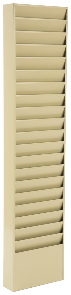 File Folder Wall Rack, 20 Pockets, Tiered, Office and Medical Charts ...