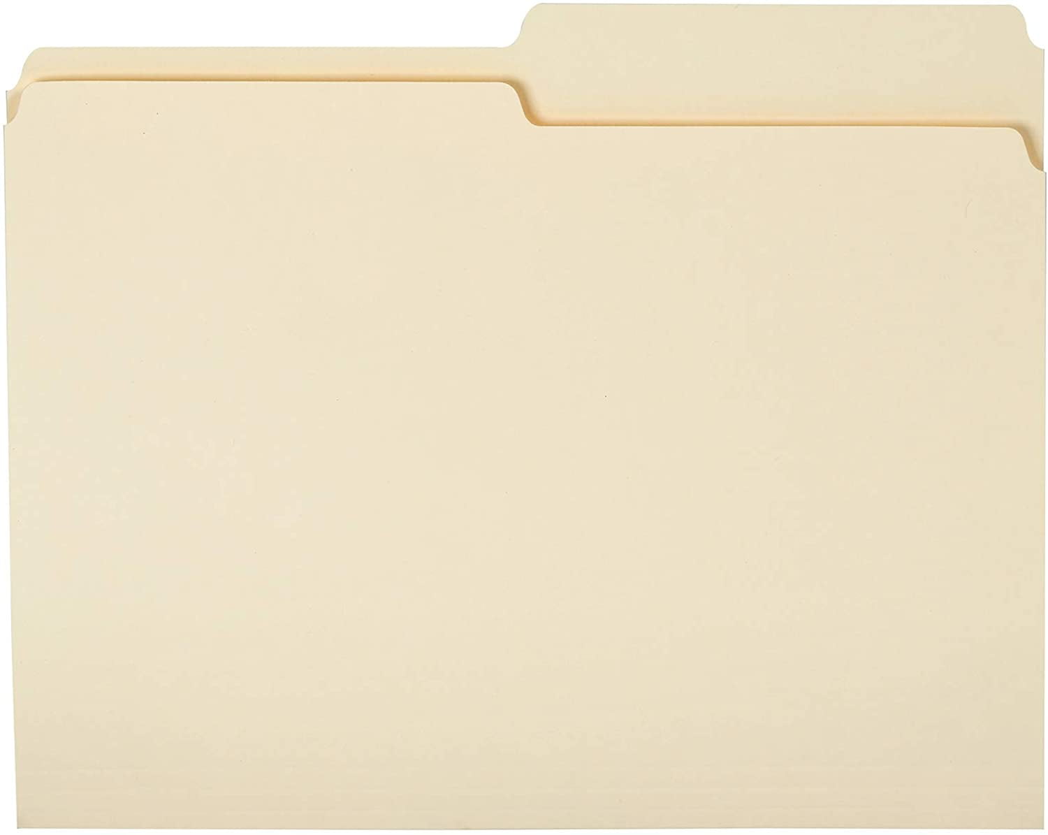 File Folders, 1/2 Tab, 36-Pack, Letter (8.5Lx11W inches), Manila ...
