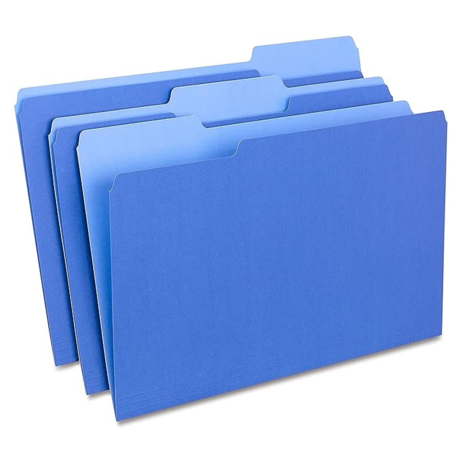 File Folders, 1/3 Cut, Legal Size, Blue, 200/Carton (ST224568-CCVS ...