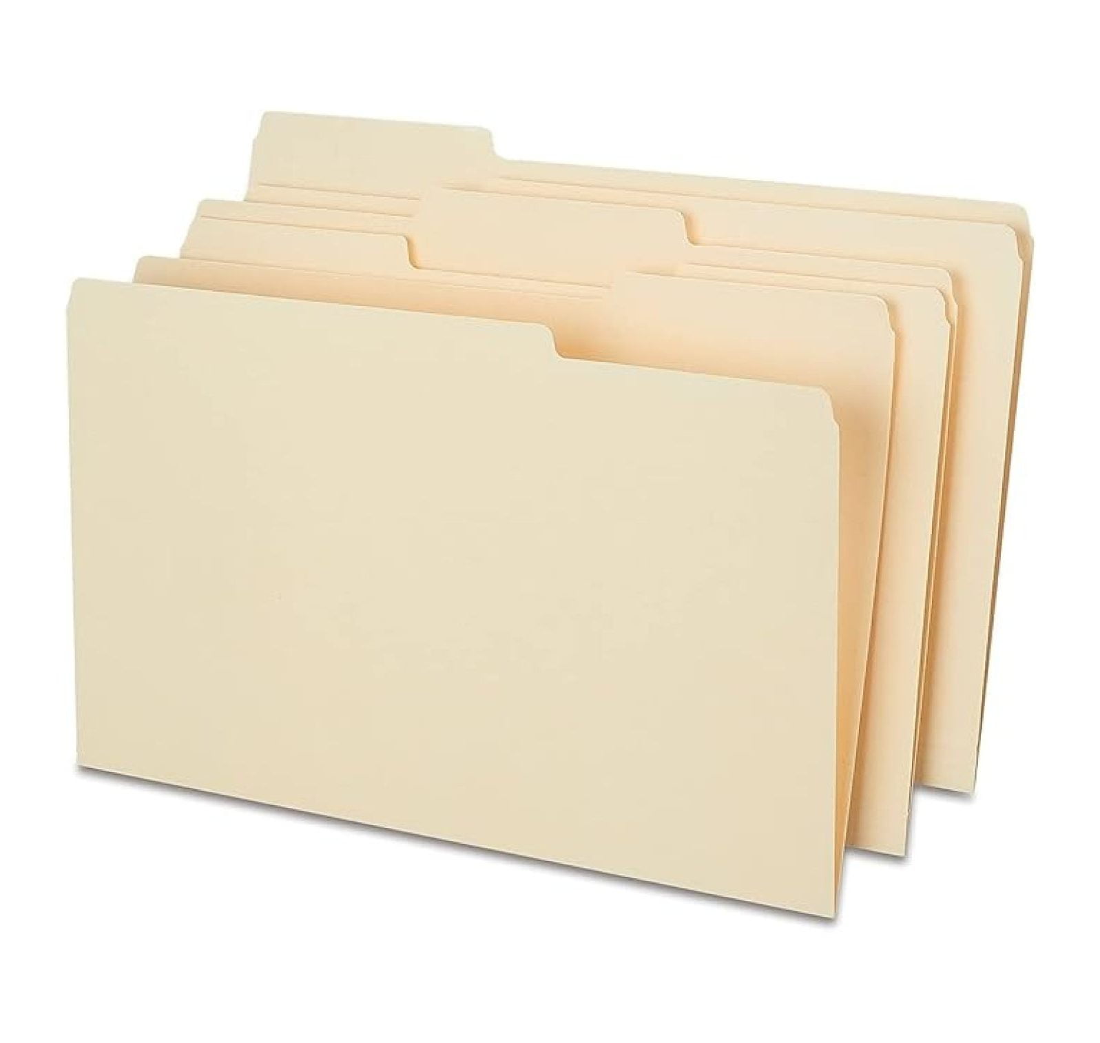 File Folders, 1/3-Cut Tab, Assorted Position, Legal Size, Perfect for ...