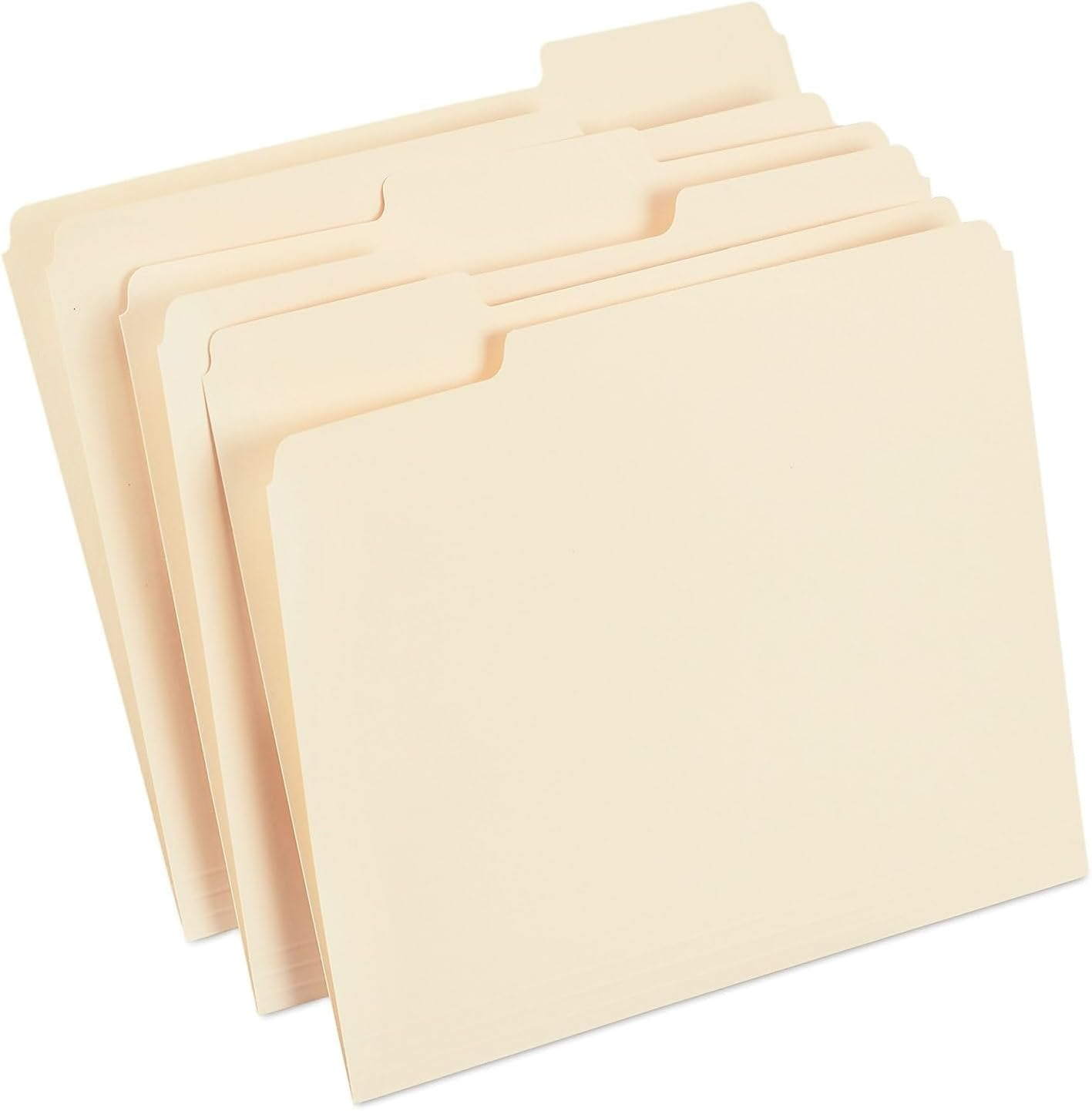 File Folders, 1/3-Cut Tab, Assorted Position, Letter Size, Perfect for ...