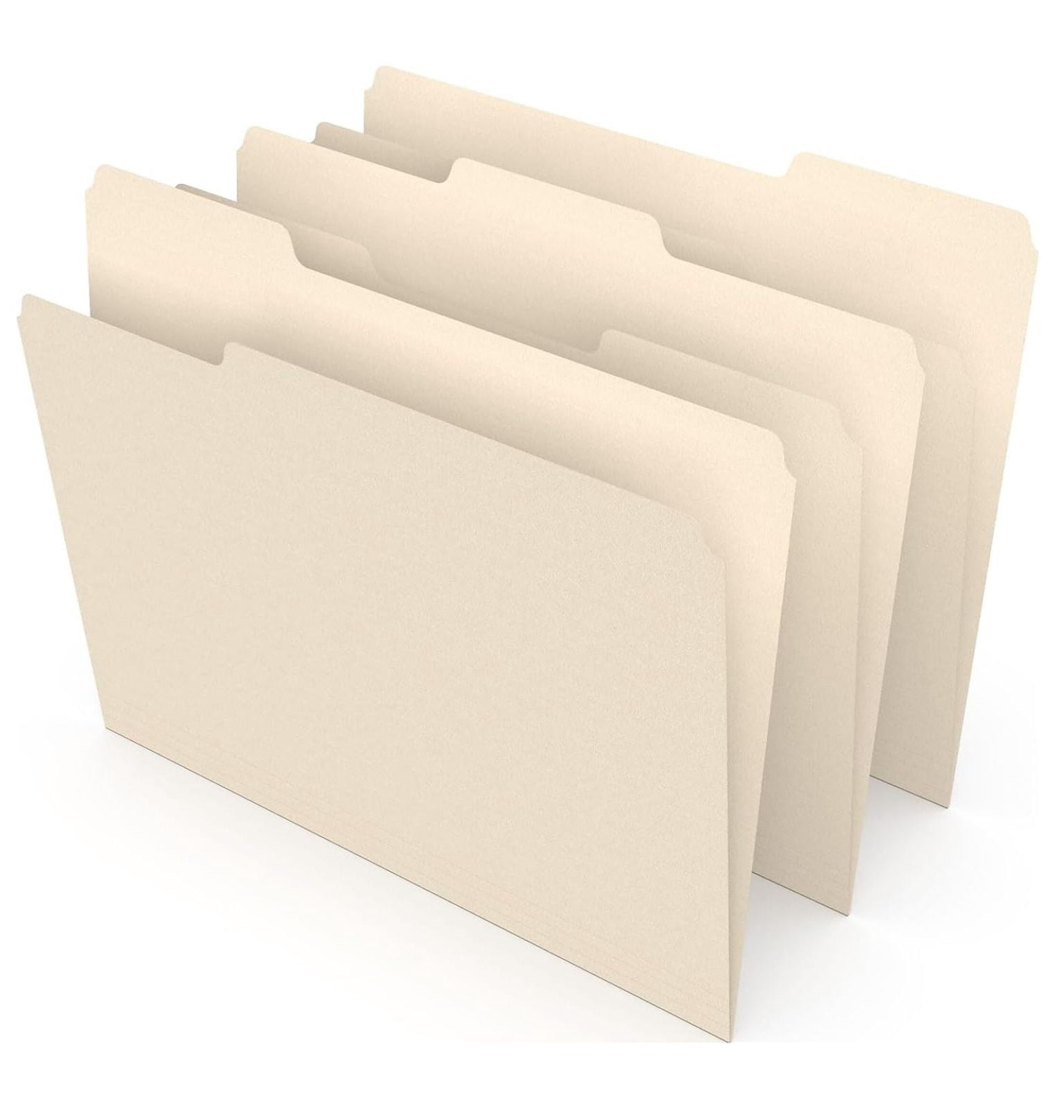 File Folders, 1/3-Cut Tab, Assorted Position, Letter Size, Perfect for ...