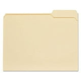 Office Manila File Folders, Single Ply Top Tab, 1/3 Cut Third Position ...