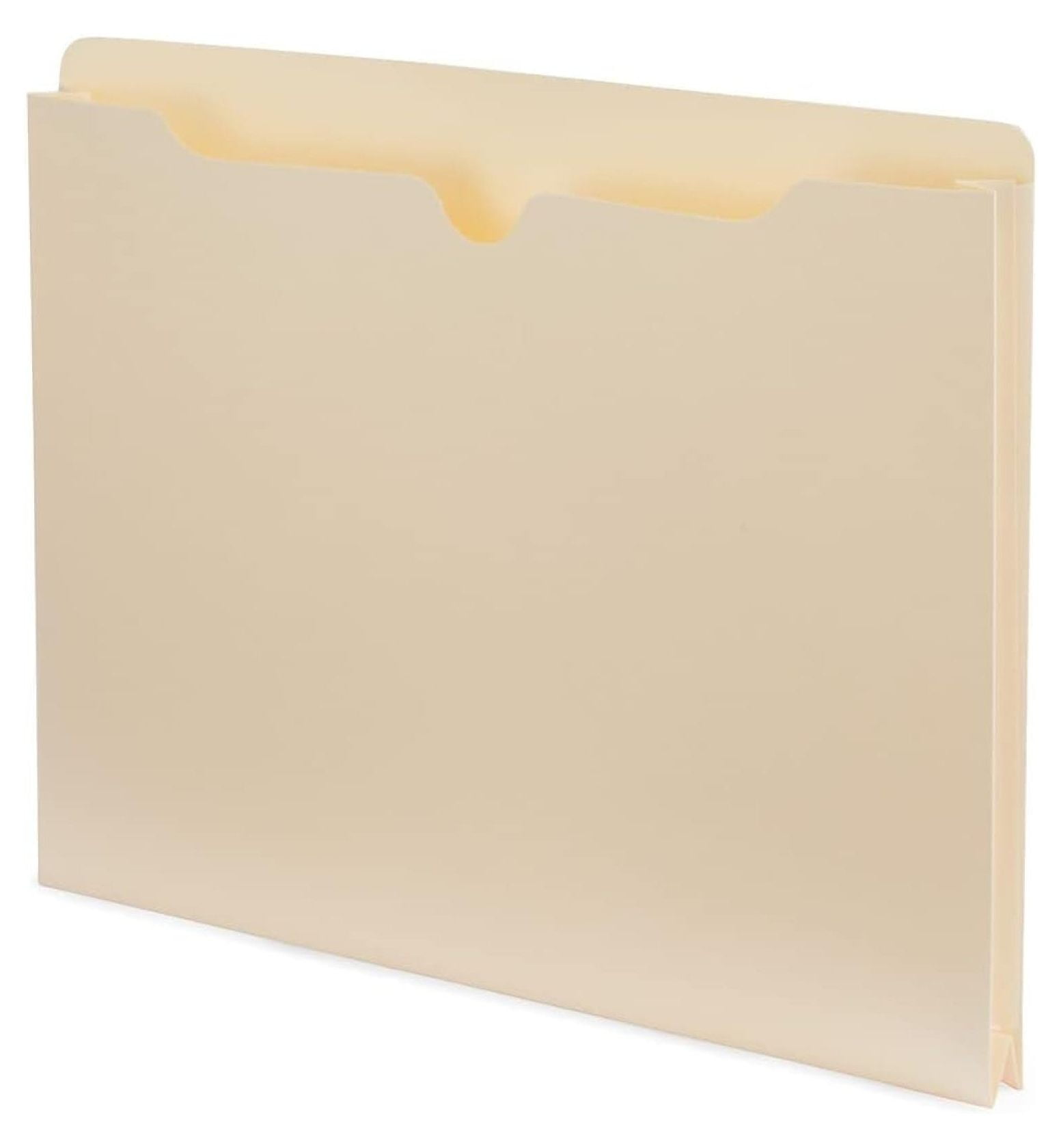 File Folders 1 Inch Expandable, Letter Size Manila Folders 50 Pack ...