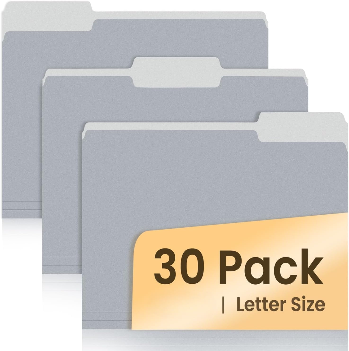 File Folders, 30 Pack Manilla Folders 8.5 x 11, Colored File Folders ...