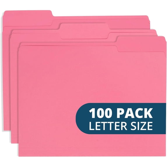 File Folders 8.5 x 11, 1/3 Cut Tab, Letter Size Vanilla folders, Great ...