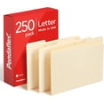 File Folders, Letter Size, 1/3 Cut, Manila, 250 per Box (752250 ...