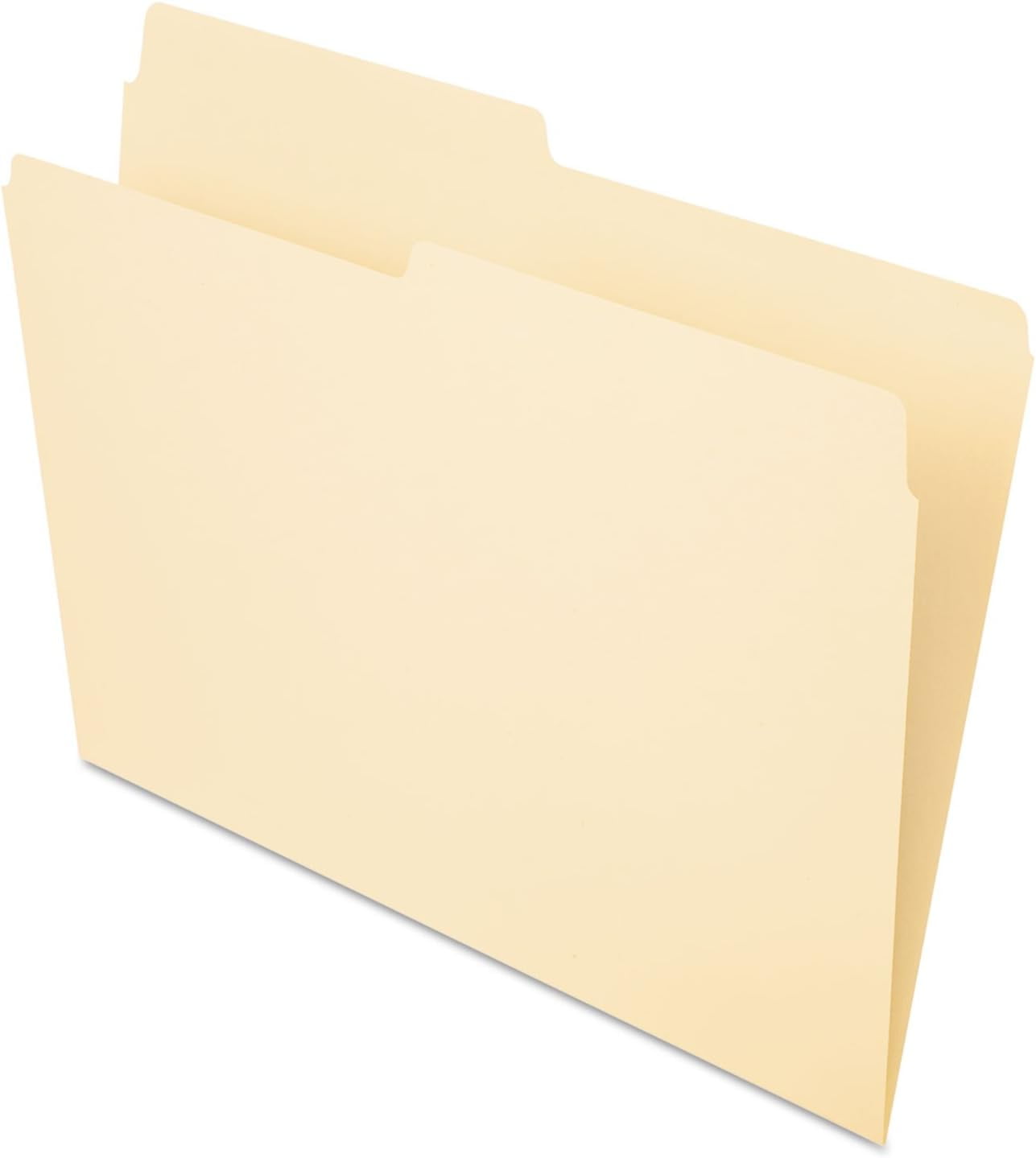 File Folders, Letter Size, 8-1/2" x 11", Classic Manila, 1/3-Cut Tabs ...