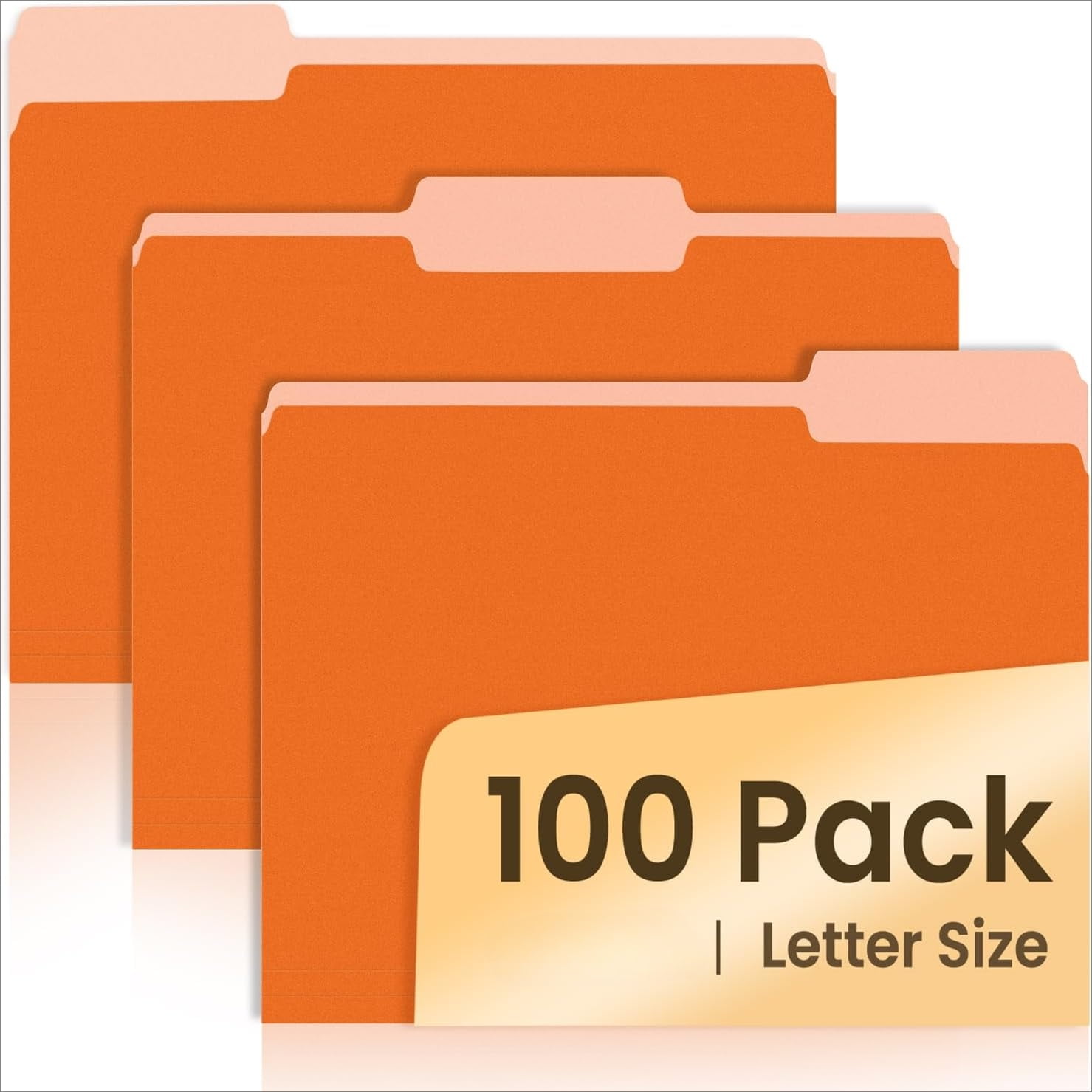 File Folders Letter Size Pastel Colors, 100 Pack Manilla Folders 8.5 x ...