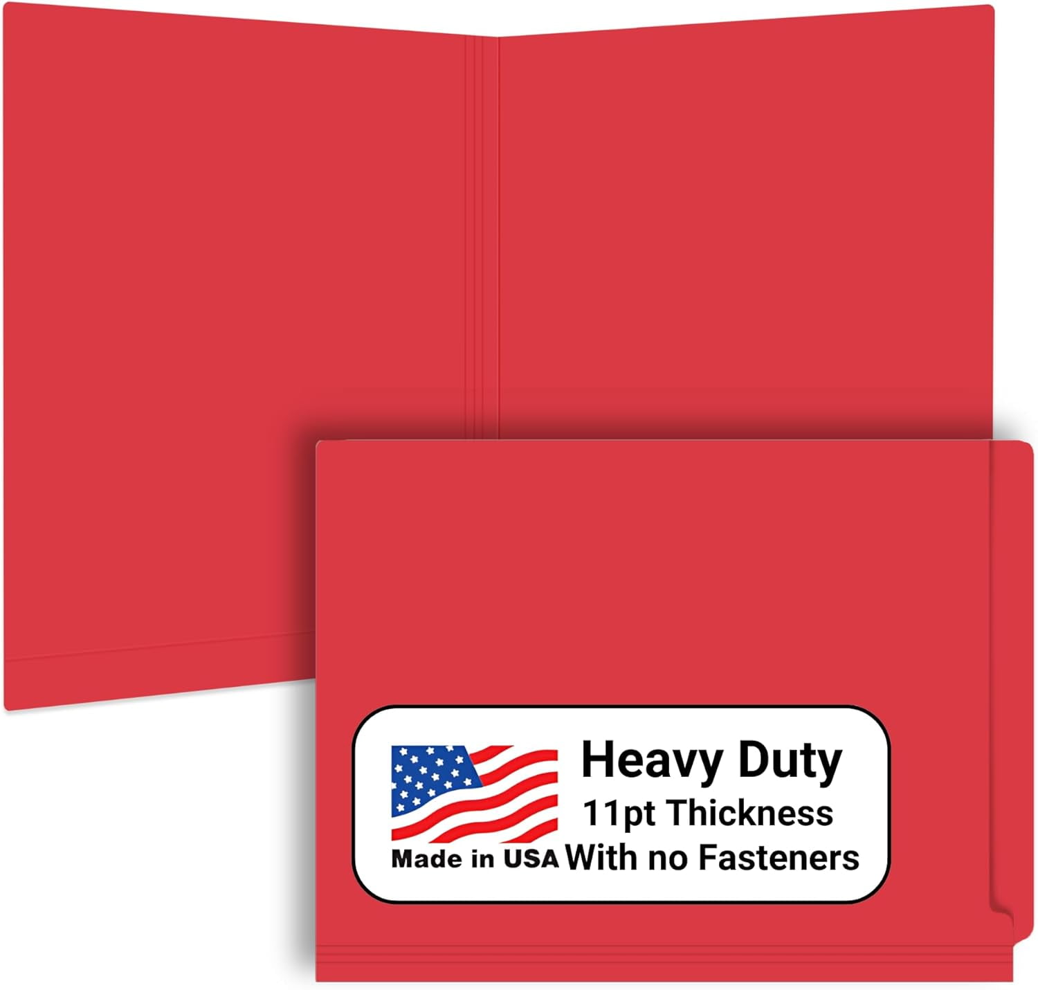 File Folders, Made, , No Fasteners, Durable 11pt, Reinforced End Tab ...