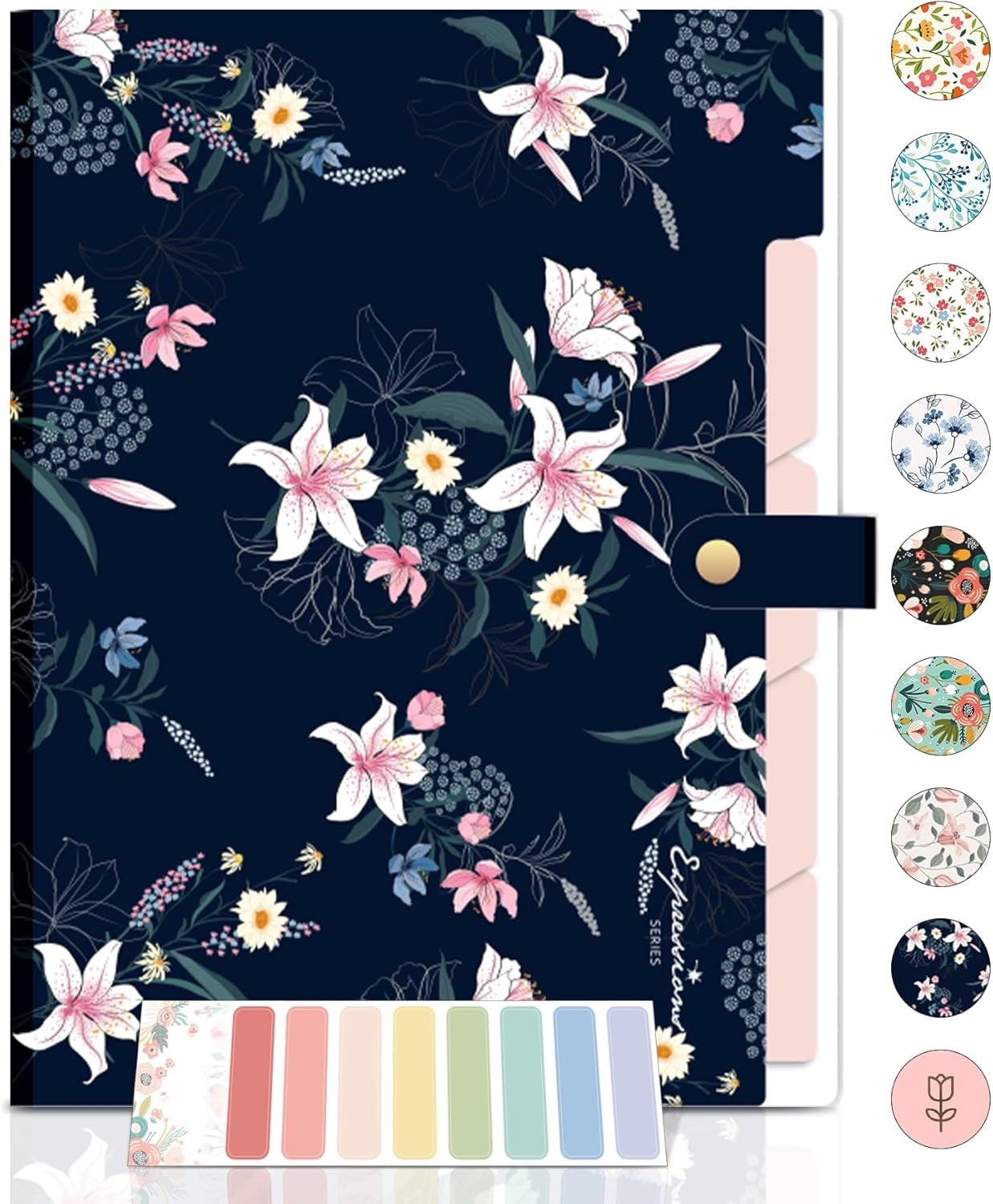 File Folders Organizer, Folders with 5 Pockets, Folders for Documents w ...