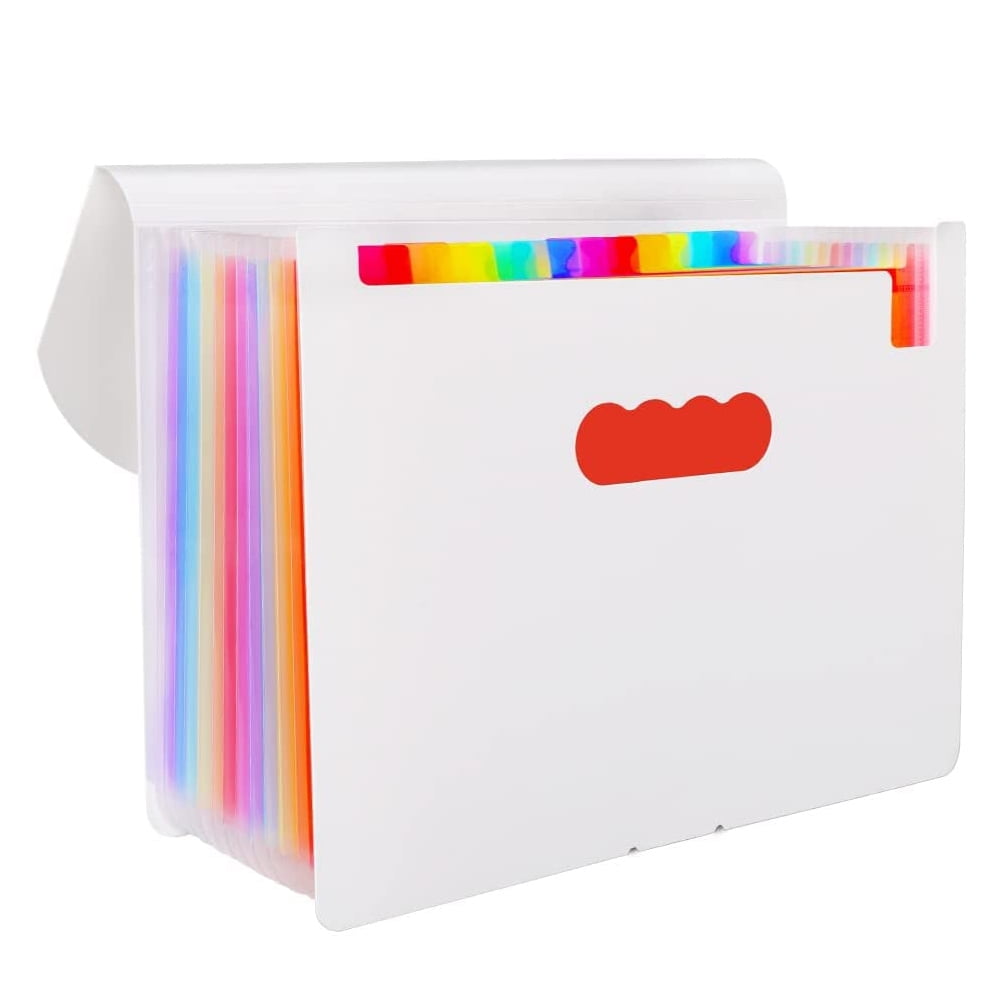 File Folders Portable Expanding 12-Pocket File Folder A4 Accordion File ...