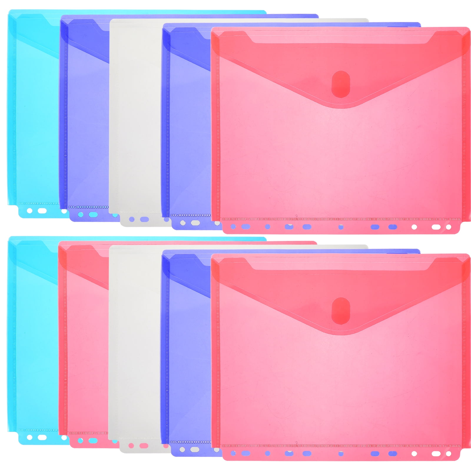 File Holder A4 Size Plastic Folders Flexible Binder Storage Bags ...
