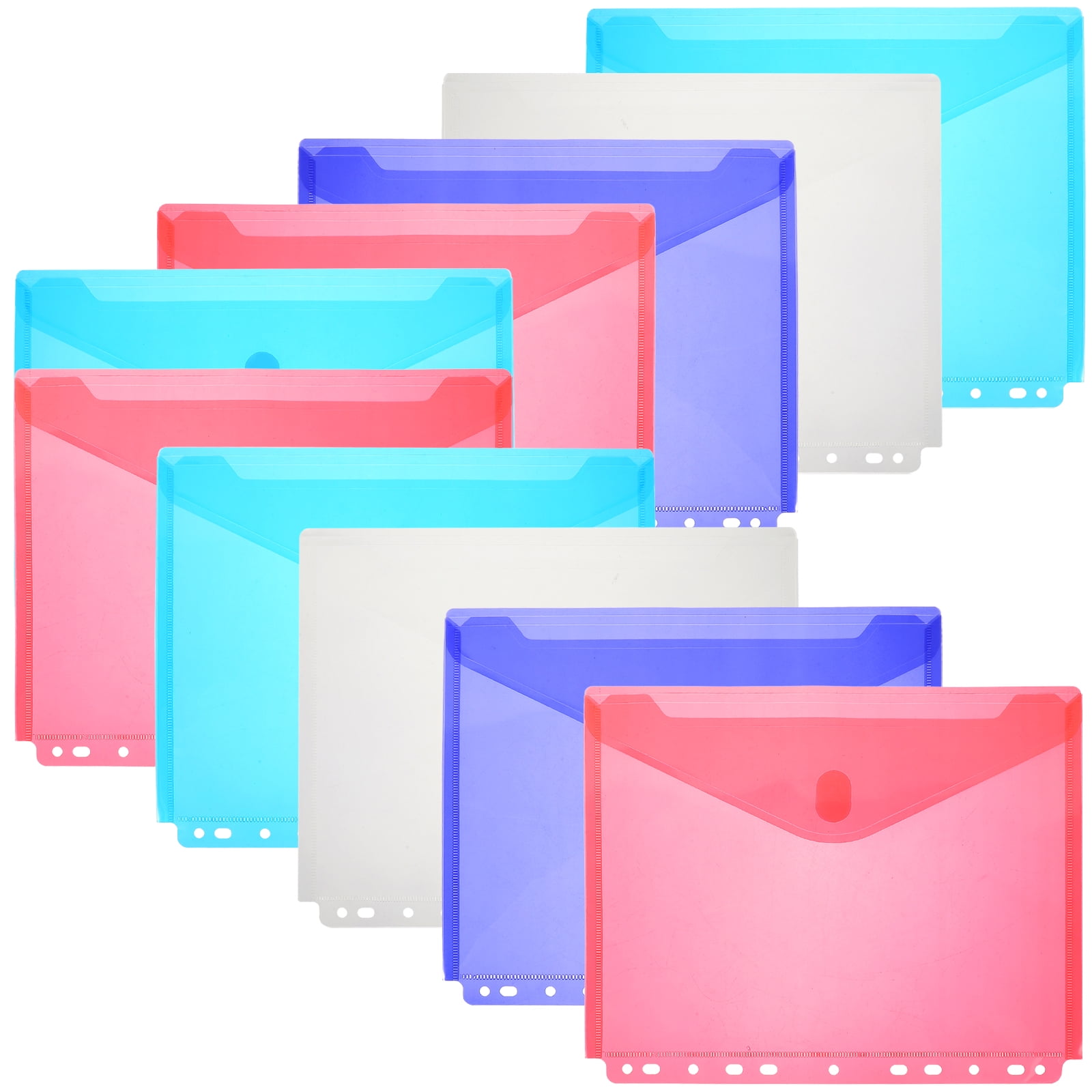 File Holder Document Storage Organizers School Folders Pp Clear Poly ...