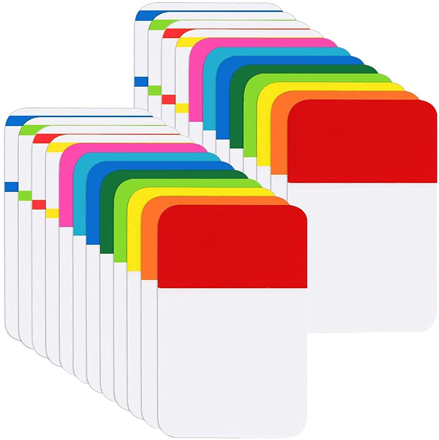 File Index Tabs 1 Inch Sticky Flags 480 Pcs, Colored Page Markers Self ...