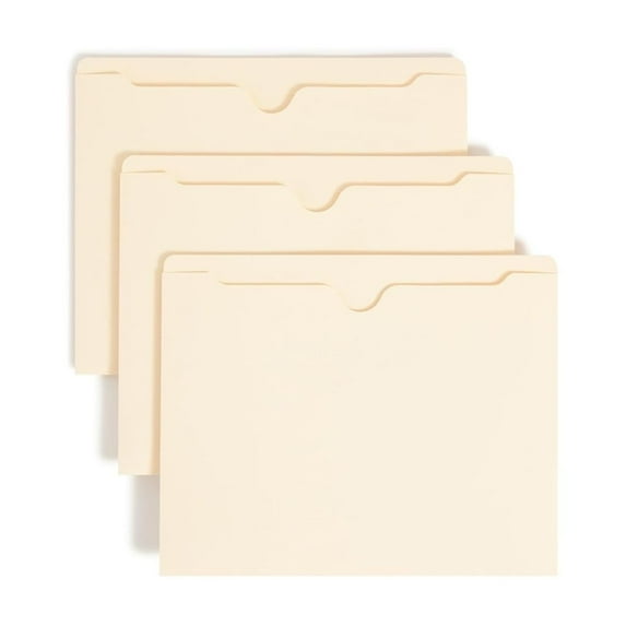 File Jacket, Reinforced Straight-Cut Tab, Flat-No Expansion, Letter ...