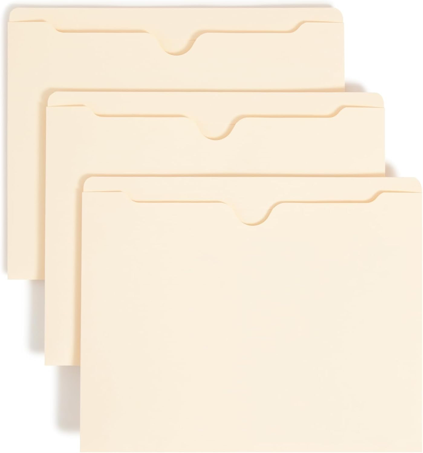 File Jackets, 25 Count, Manila, Reinforced Straight-Cut Tabs, Letter ...
