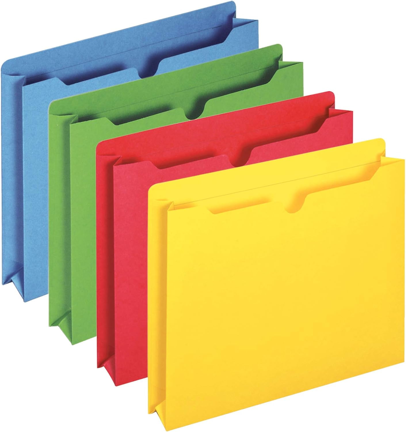 File Jackets and Two-Tone Color File Folders Bundle (50 File Jackets ...