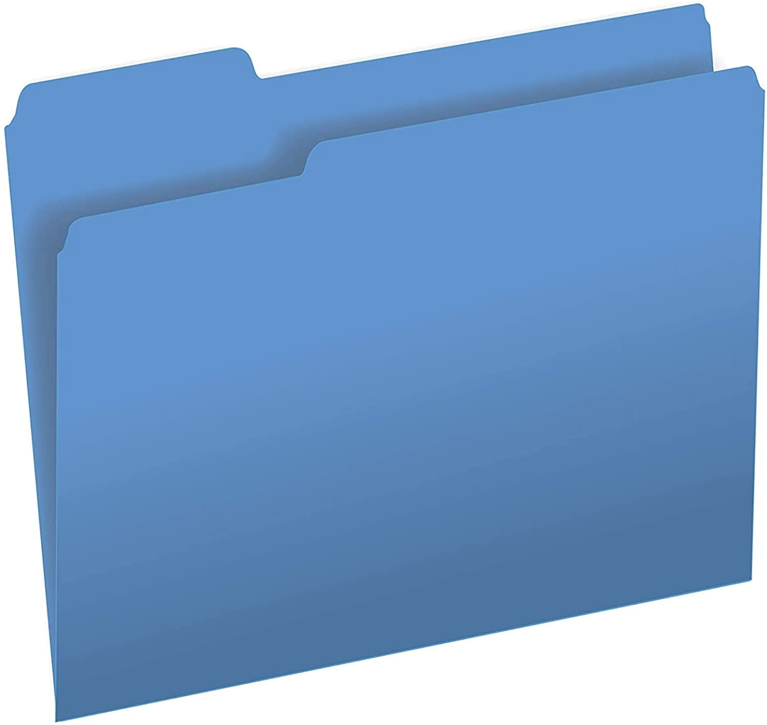 The File King 1/3 Cut Blue File Folders Letter Size - 200 Pack ...