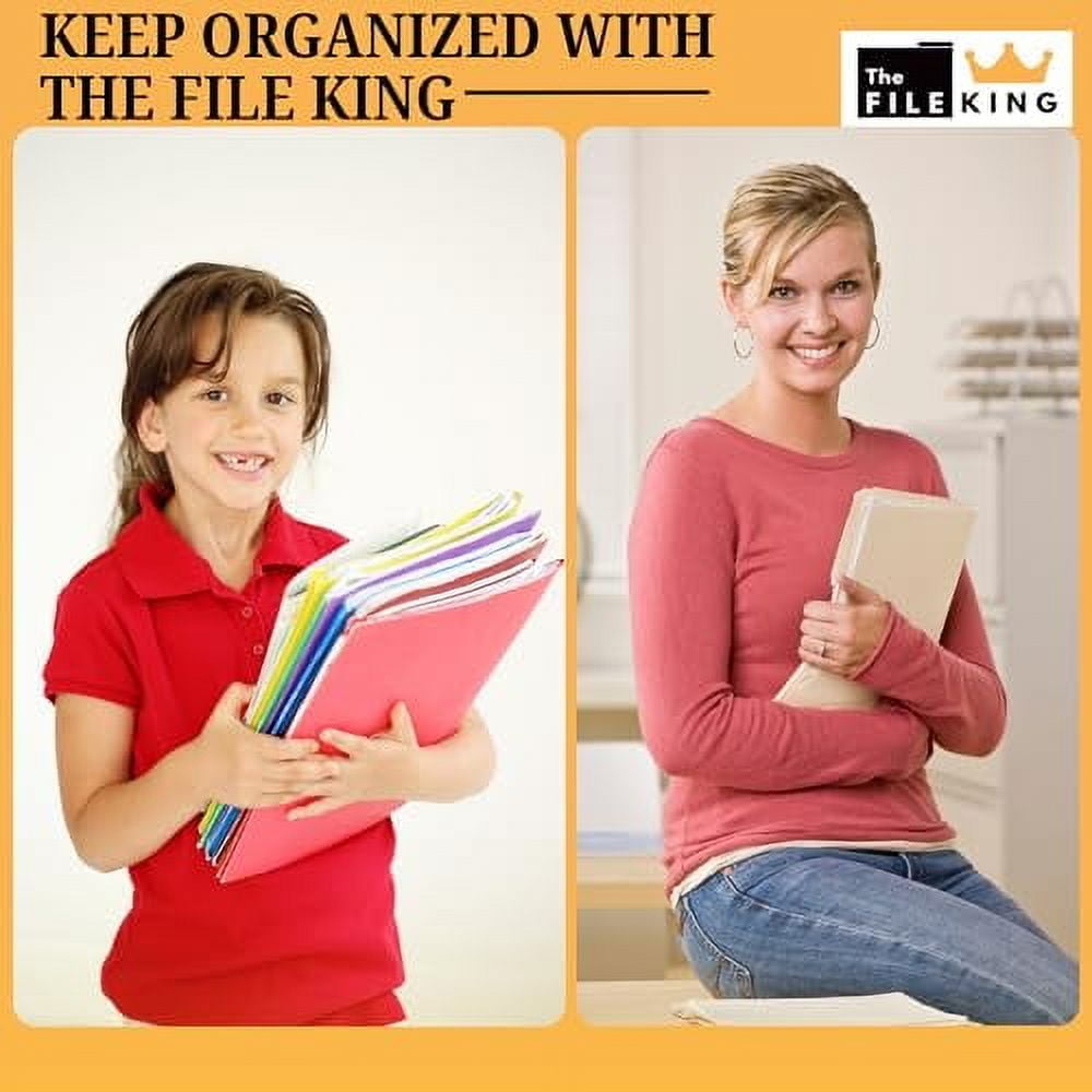 The File King Classification Folders 2 Dividers Letter Size - Pale Blue ...