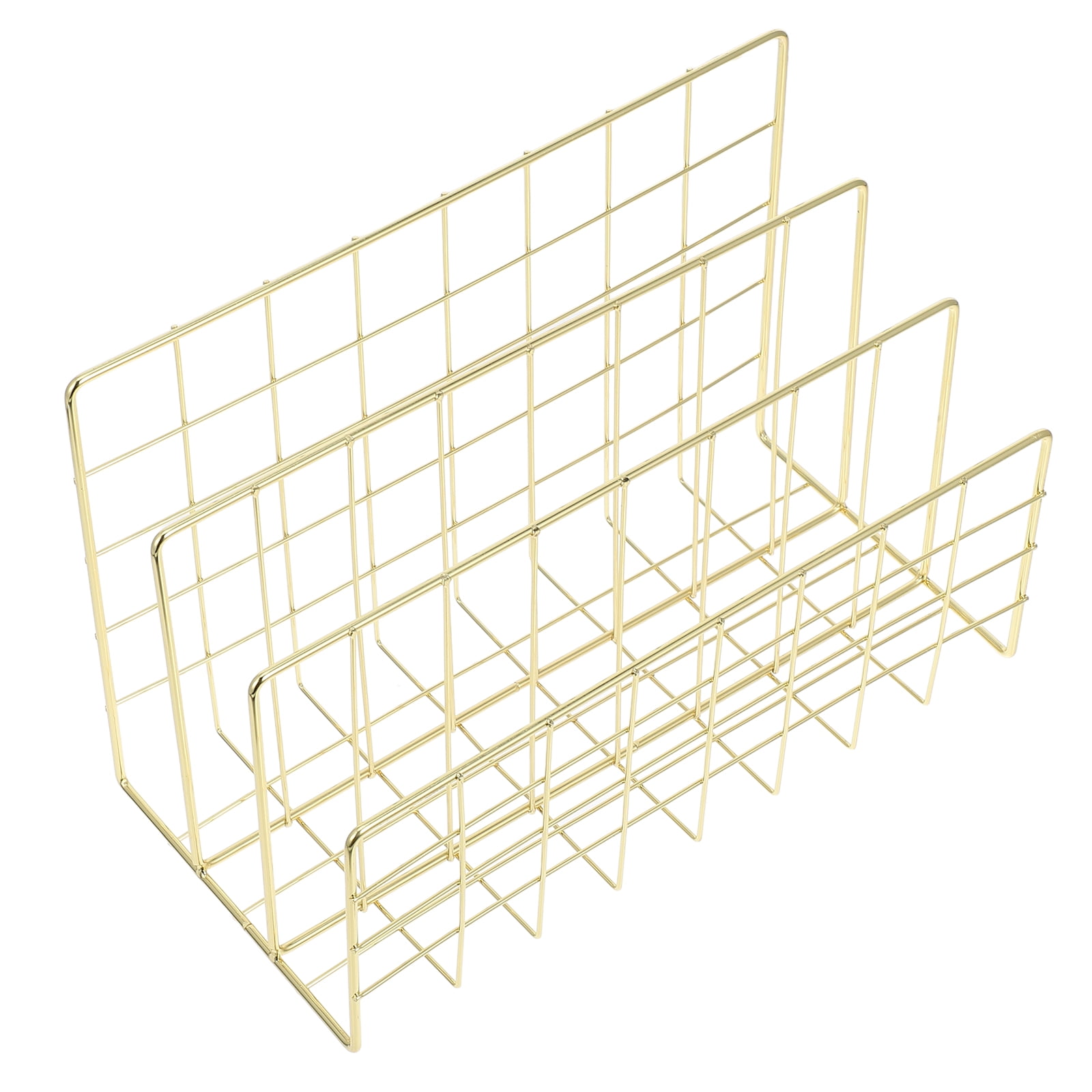 File Mail Sorting Rack Desk Organizer with Drawers Gold Desktop ...