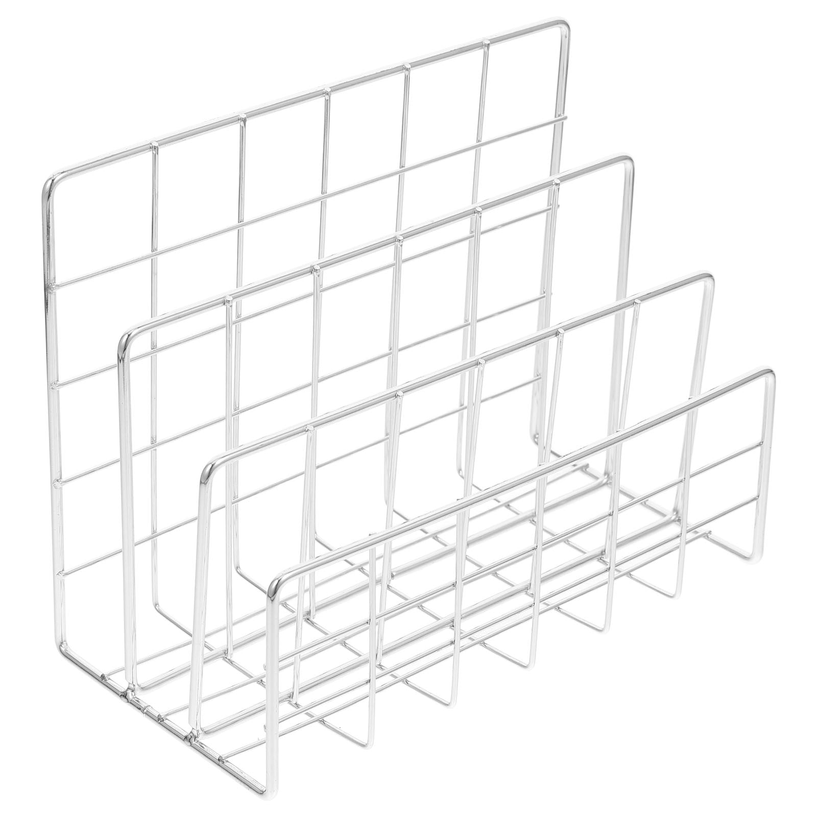 File Mail Sorting Rack Folders Office Supplies Bracket Desktop Silver ...