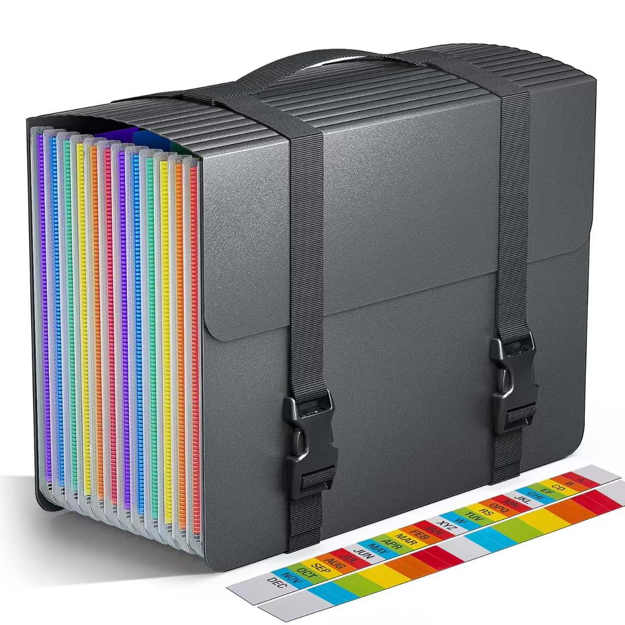 File Organiser Document Organiser Filing Box File Folders with Handle ...