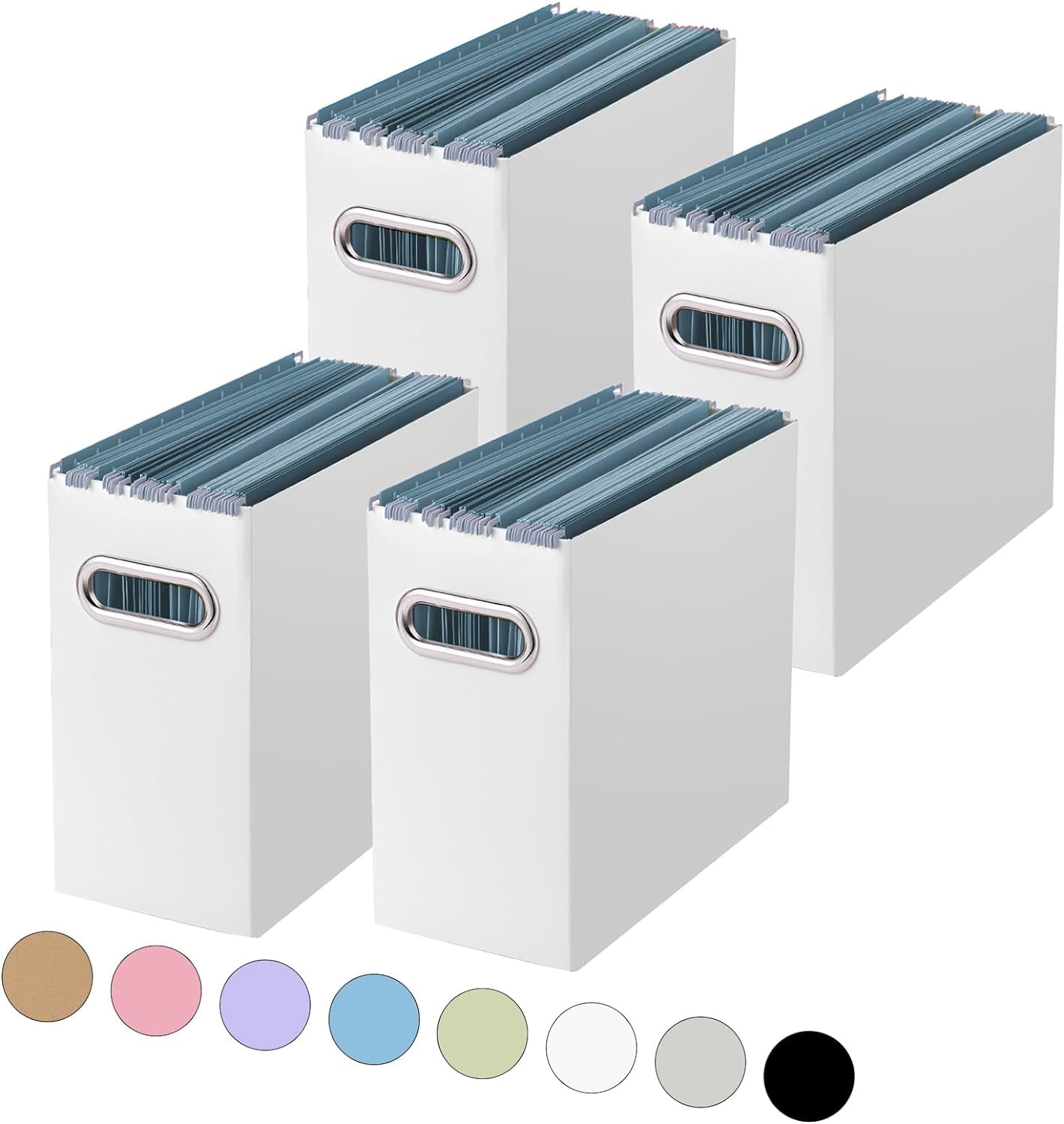 File Organizer, 2 Packs Small Storage Box, Cardboard File Folder ...