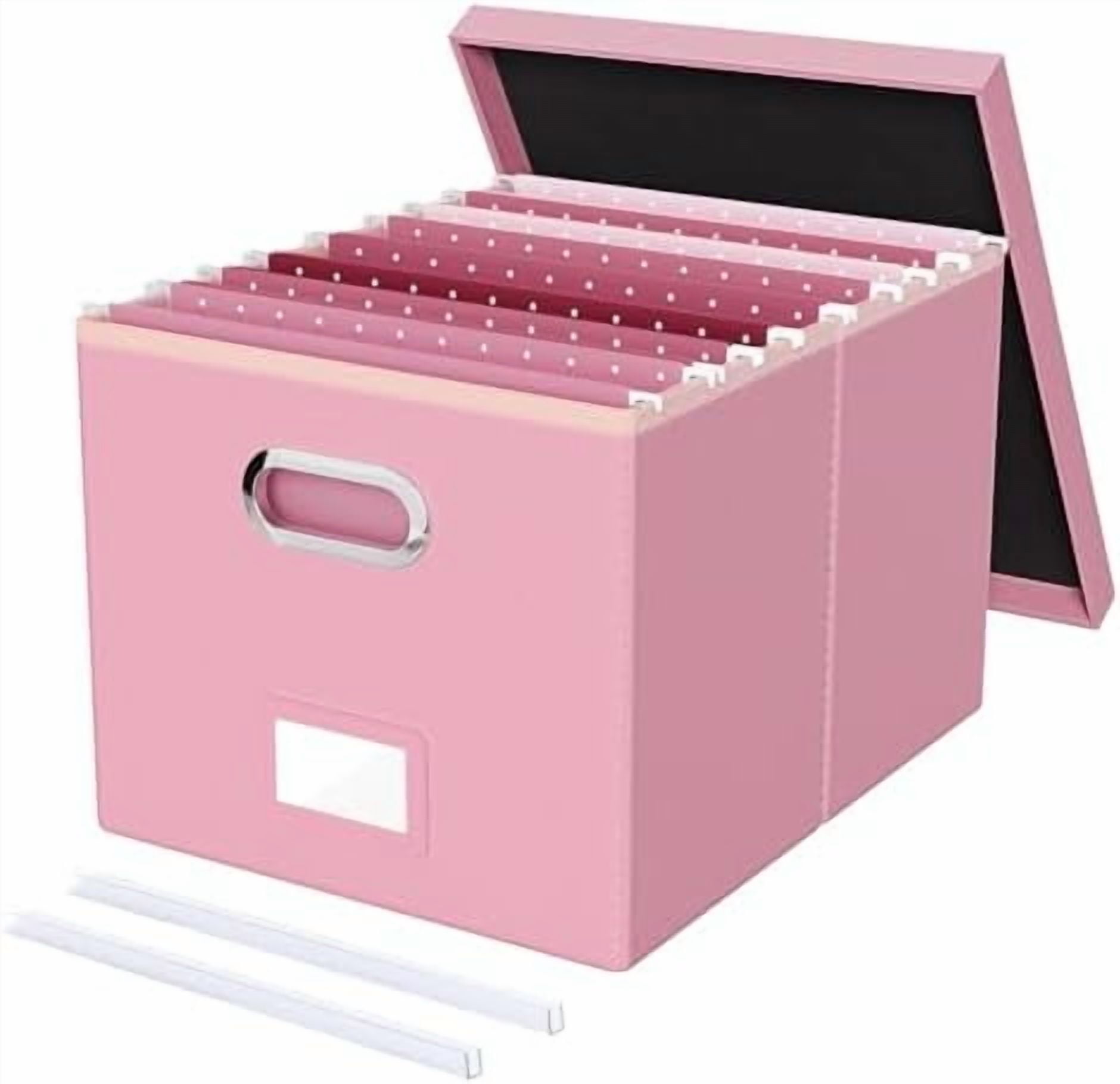 File Organizer Box,Filing Box with Lid,File Box for Letter/Legal File ...