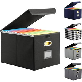 HOME DISTRICT Chic File Organizer Tote - Important Document Organizer ...