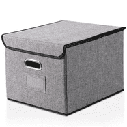 Sterilite Plastic File Box Black, Set of 4 - Walmart.com