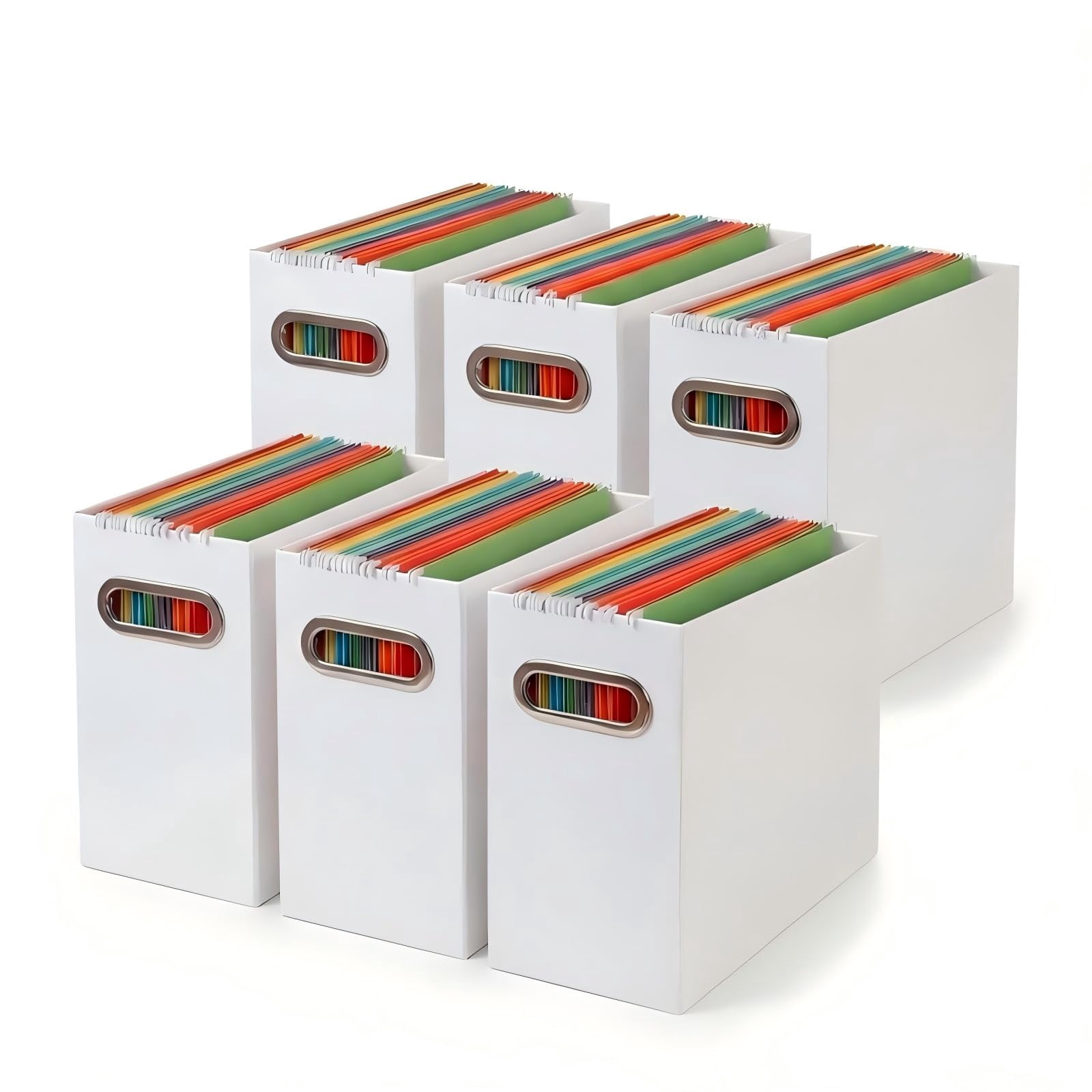 File Organizer Box with Handle, Filing Organizer for Home or Office ...