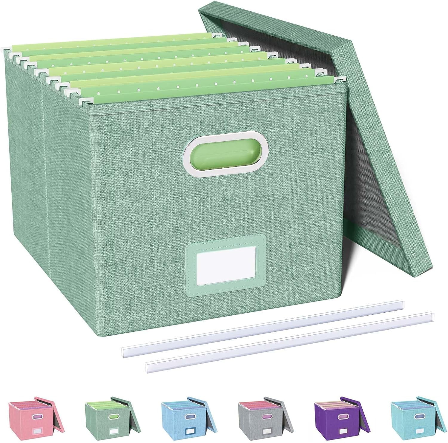 File Organizer, File Box, File Cabinet for Letter File Folder Storage ...