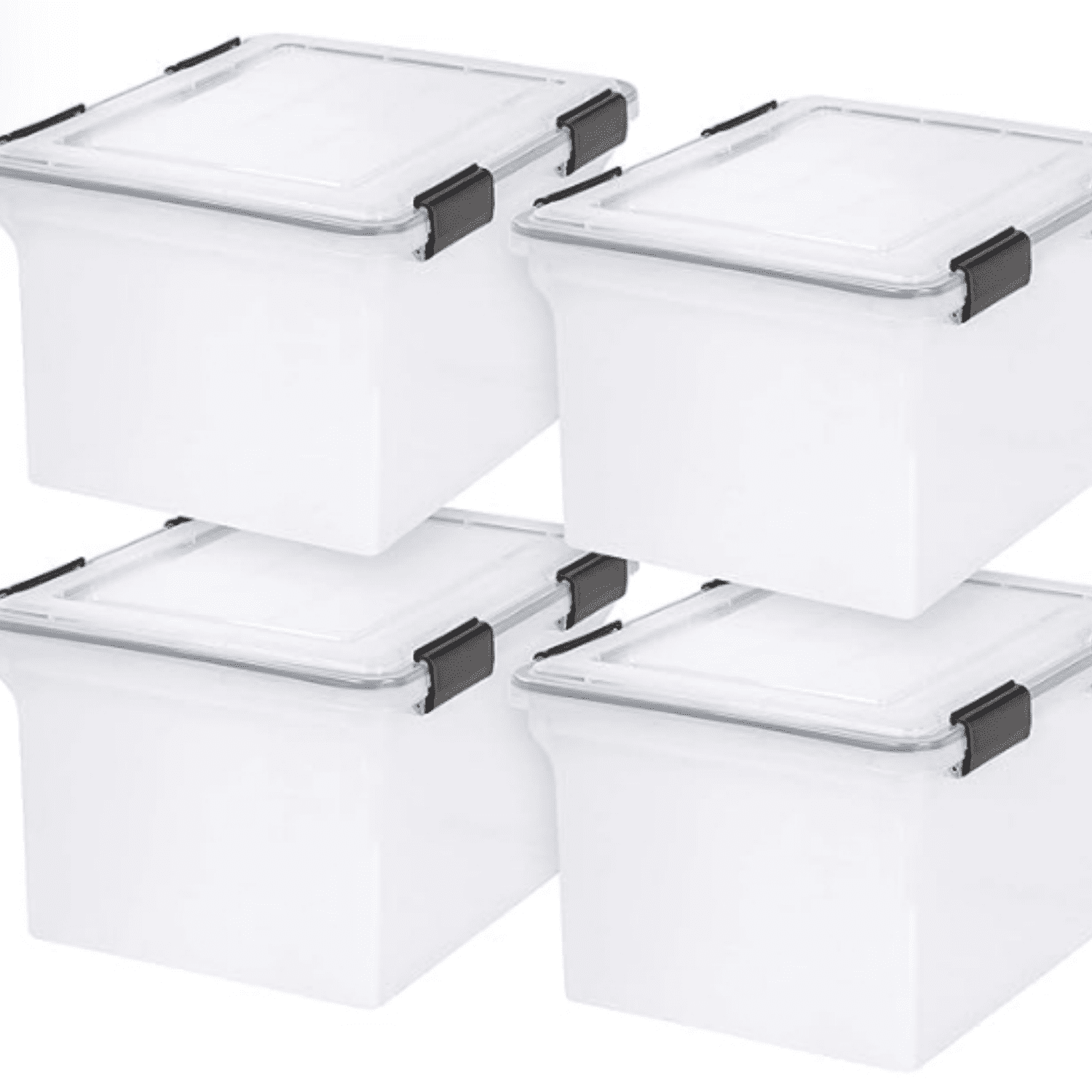 File Organizer Plastic File Box for Letter/Legal File, Water Resistant ...