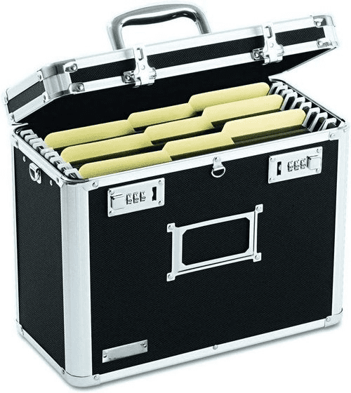 File Organizer Storage Box - 14 x 7 x 12.19 Inch Letter Size, Portable ...