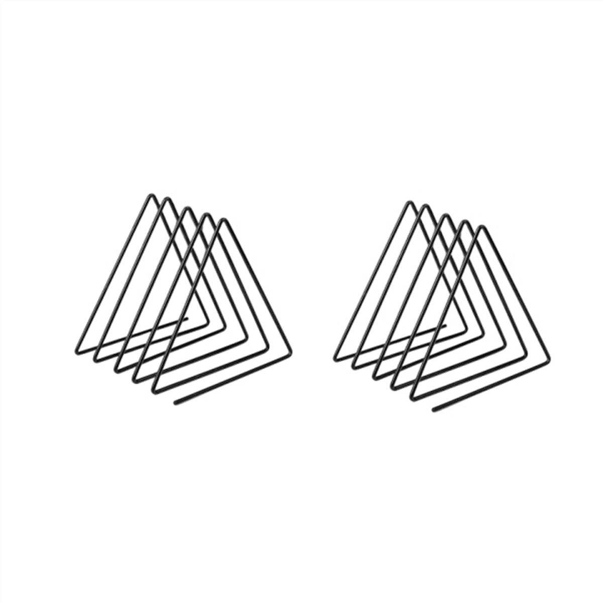 File Organizer Triangle Iron Art Office Desktop Books Magazine Storage ...