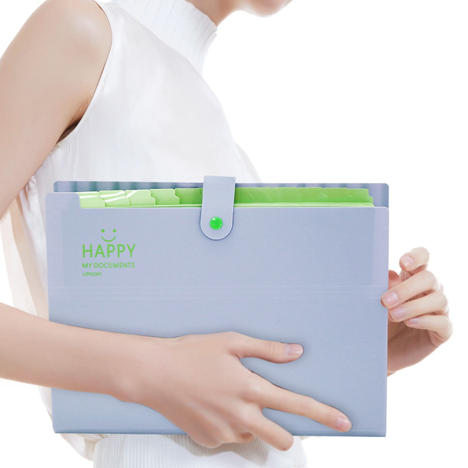 File Organizer With 12 Pockets Accordion File Folders With Labels ...