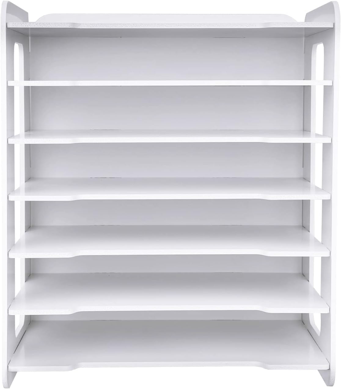 File Organizer for Desk, 7 Tier Literature Organize Rack PVC Horizontal ...