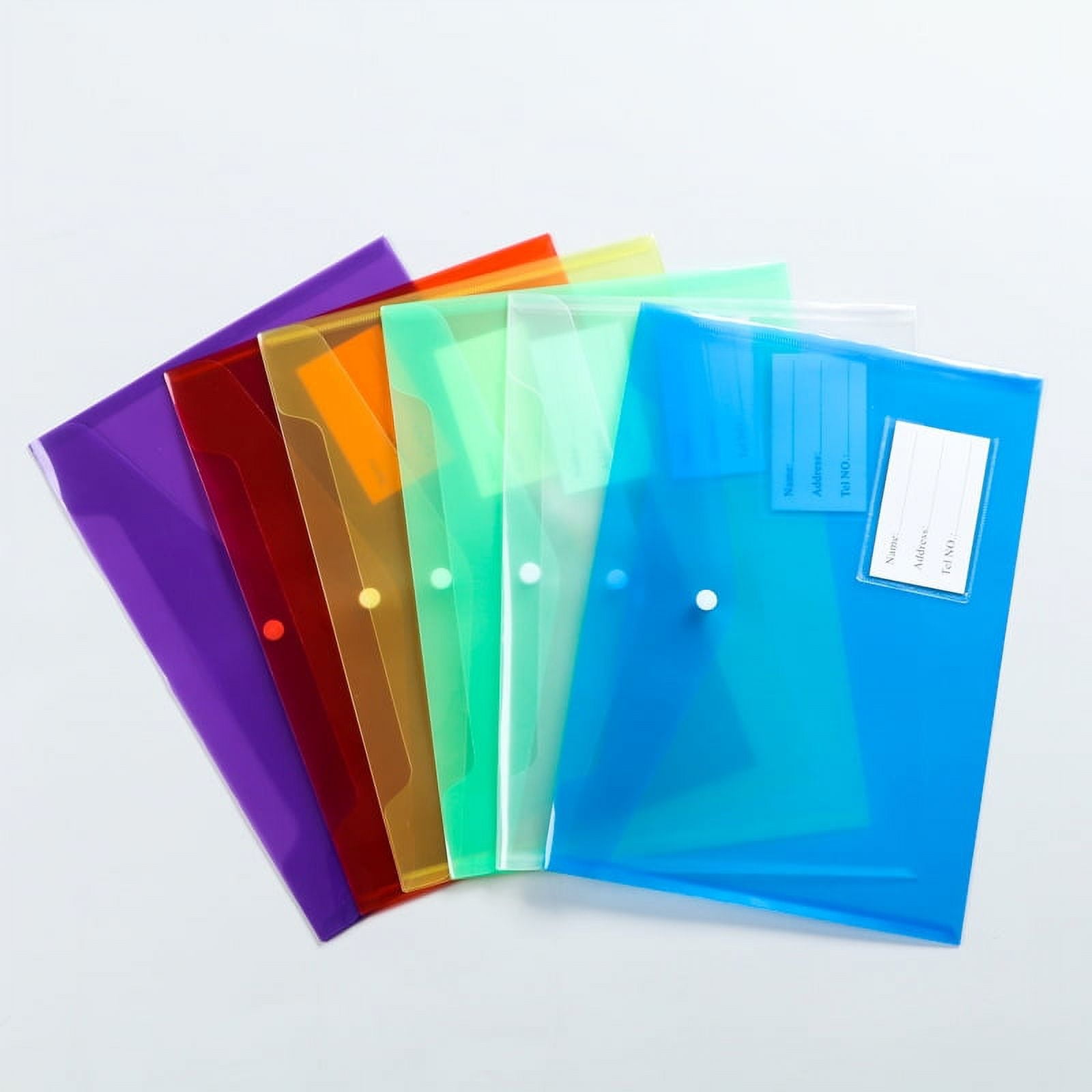 File (Pack of 10)Folders A4 Plastic Wallets Documents School Office ...