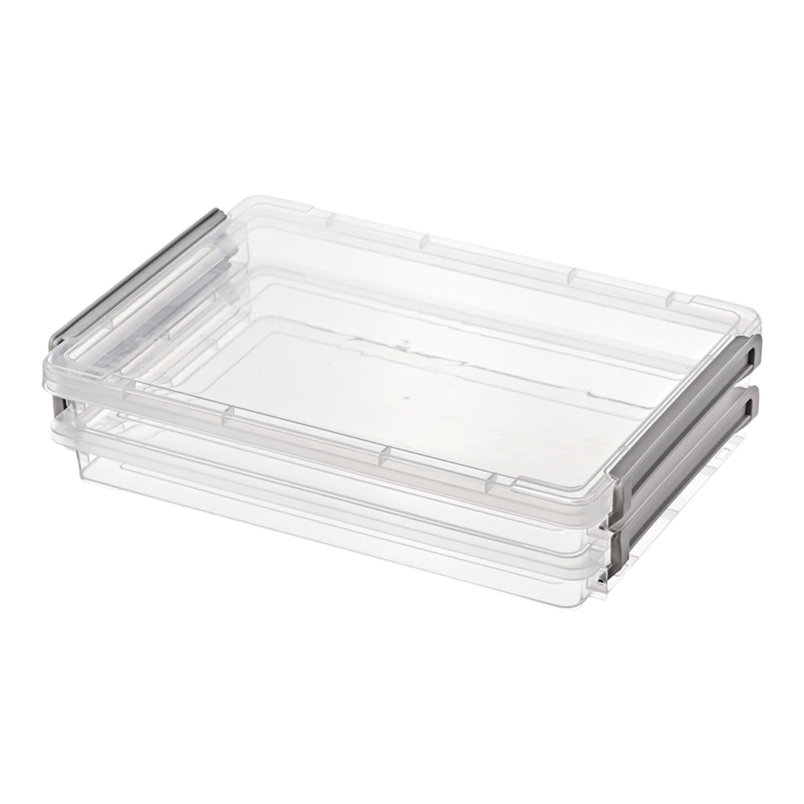 File Papers Storage Box with Lid and Buckle Closure Document Holders ...