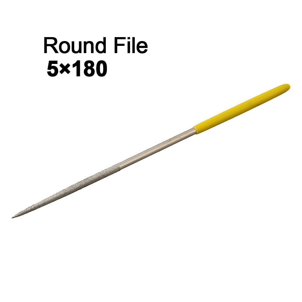 File Plastic Handle Metal Stone Grinding Flat Needle Jewelry Polishing ...