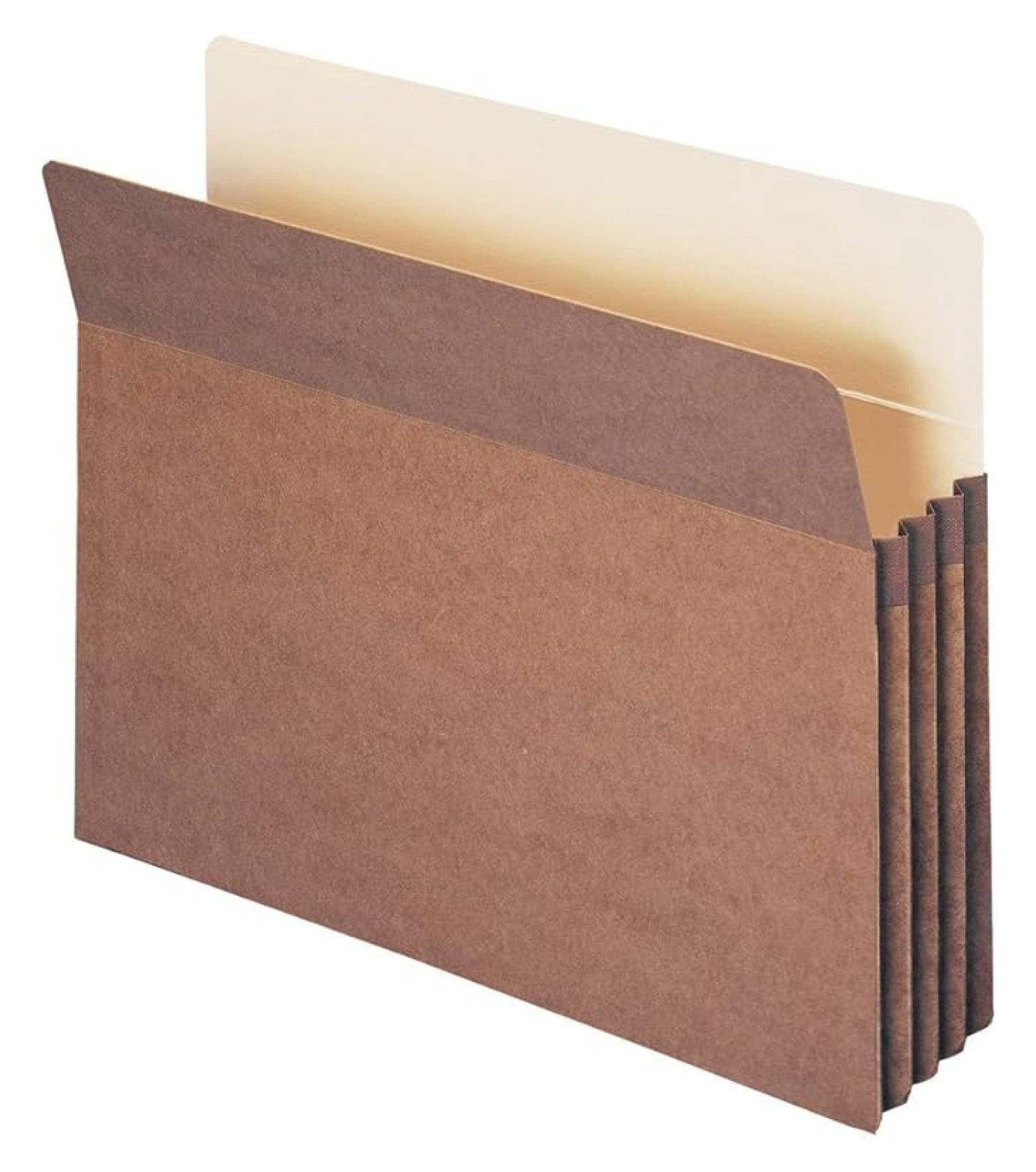 File Pockets, Letter Size, 3-1/2" Expansion, Straight Cut Tab, Redrope ...
