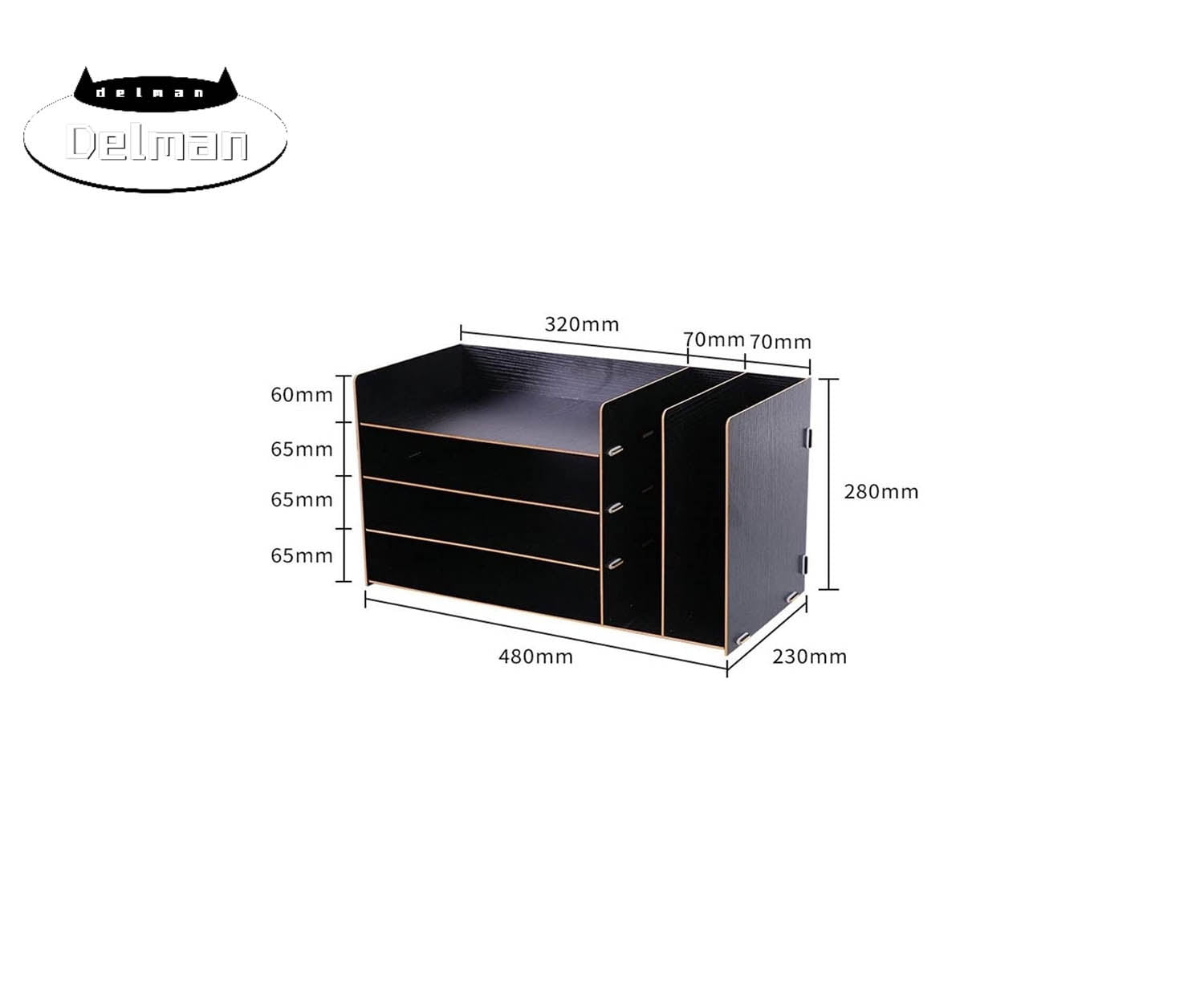 File Rack Office Supplies Desktop Storage Boxes Organizing Documents ...